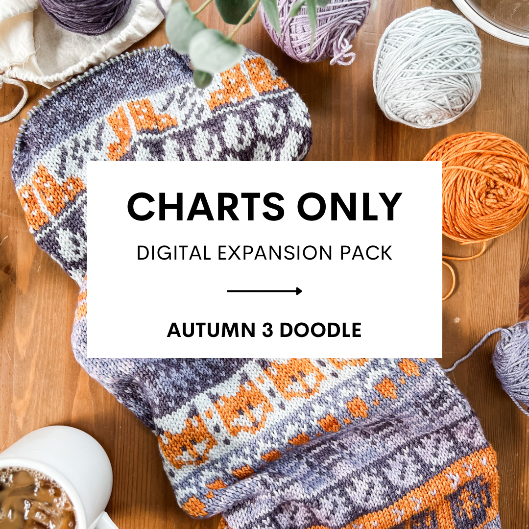 Autumn Doodle Exp 2 (Digital Chart Expansion) | Pacific Knit Co. | Pacific Knit Co