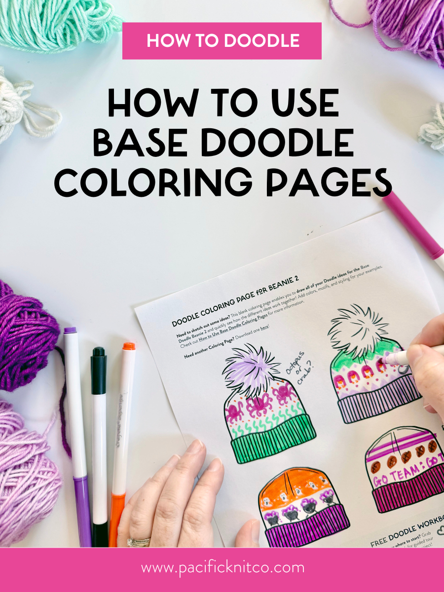 FREE Base Doodle Coloring Pages | Pacific Knit Co