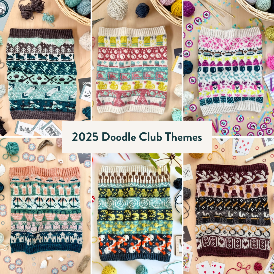 2026 Doodle of the Month Club (Digital Only) | Pacific Knit Co
