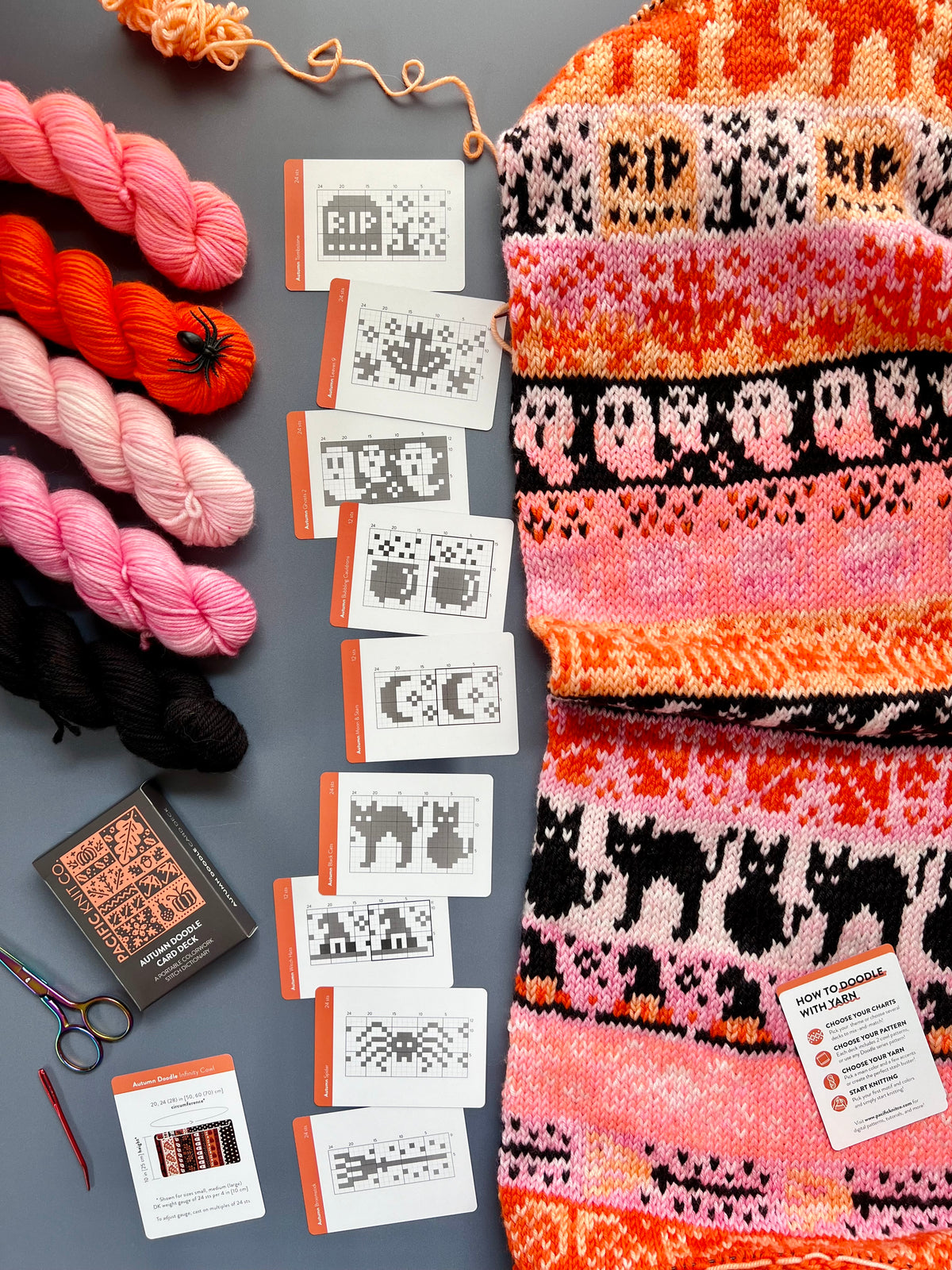 Doodle Card Deck - Autumn Theme | Pacific Knit Co