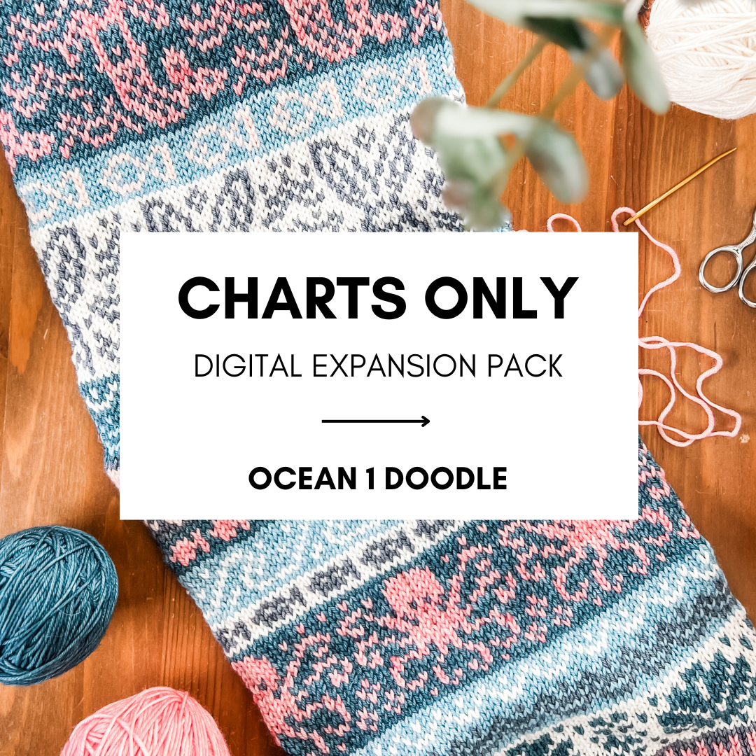 Ocean Doodle (Digital Chart Expansion) | Pacific Knit Co. | Pacific Knit Co