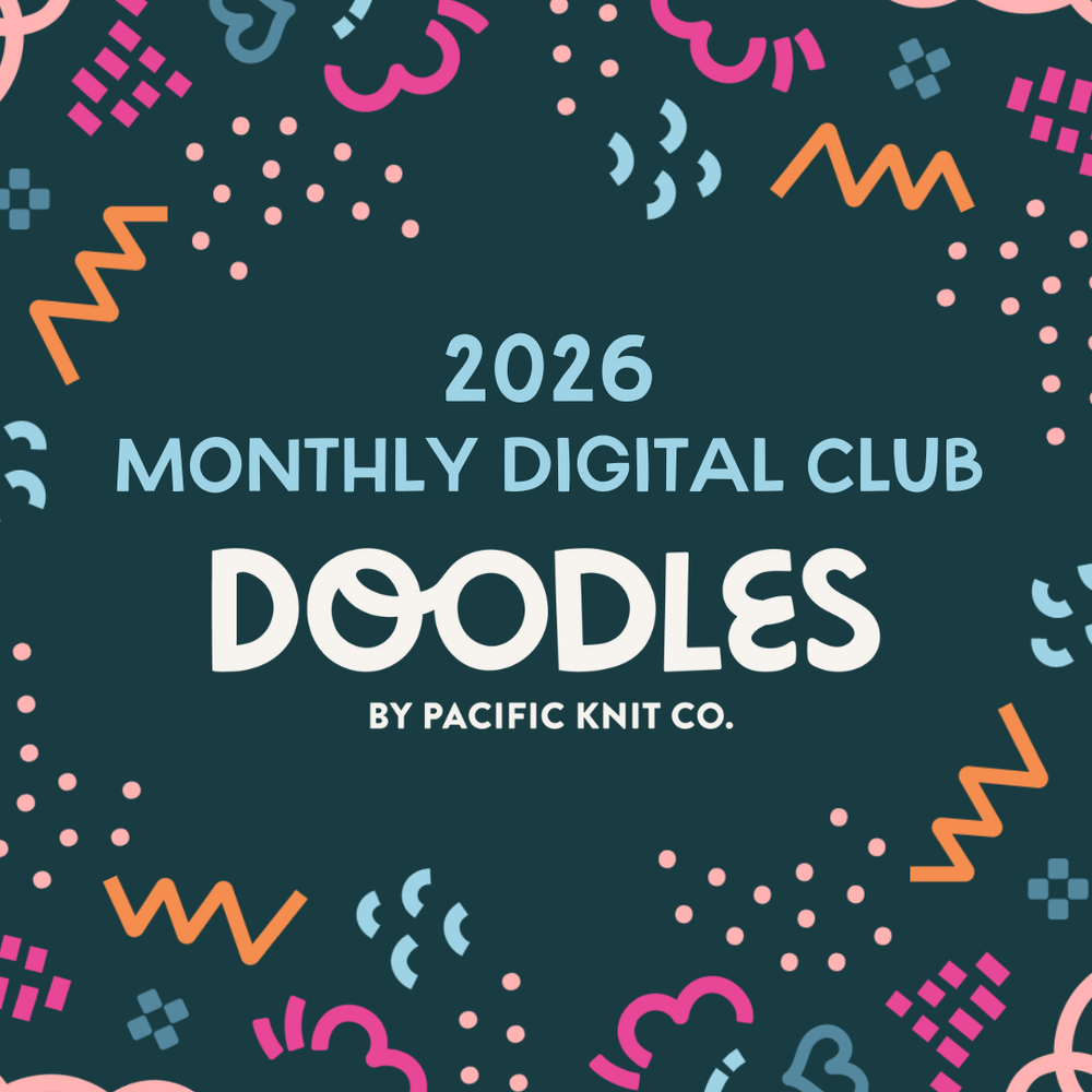 2026 Doodle of the Month Club (Digital Only) | Pacific Knit Co