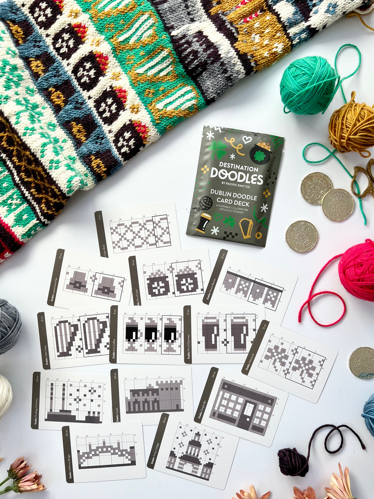 Doodle Card Deck - Dublin Destination | Pacific Knit Co