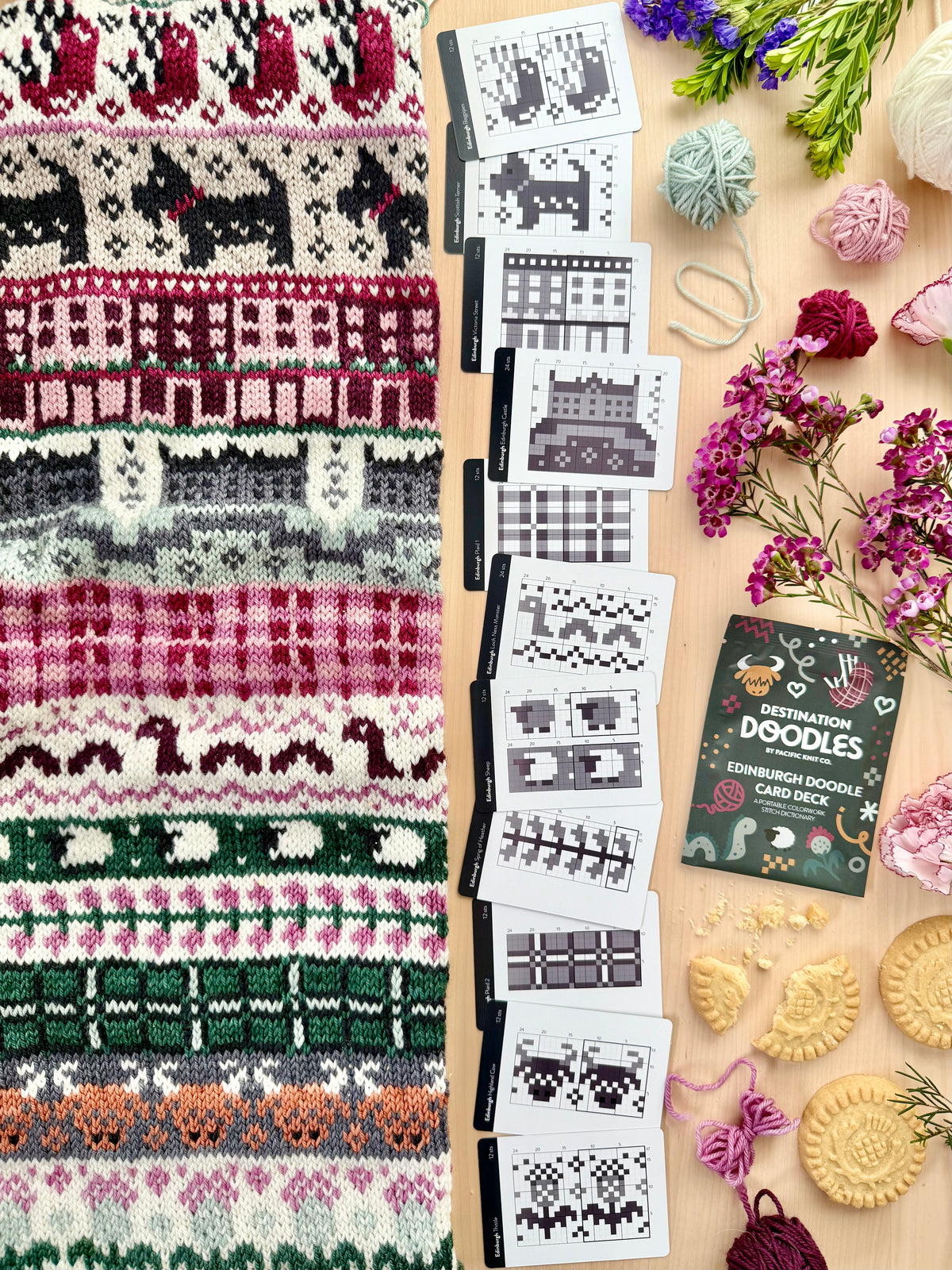 Doodle Card Deck - Edinburgh (foil pack) | Pacific Knit Co