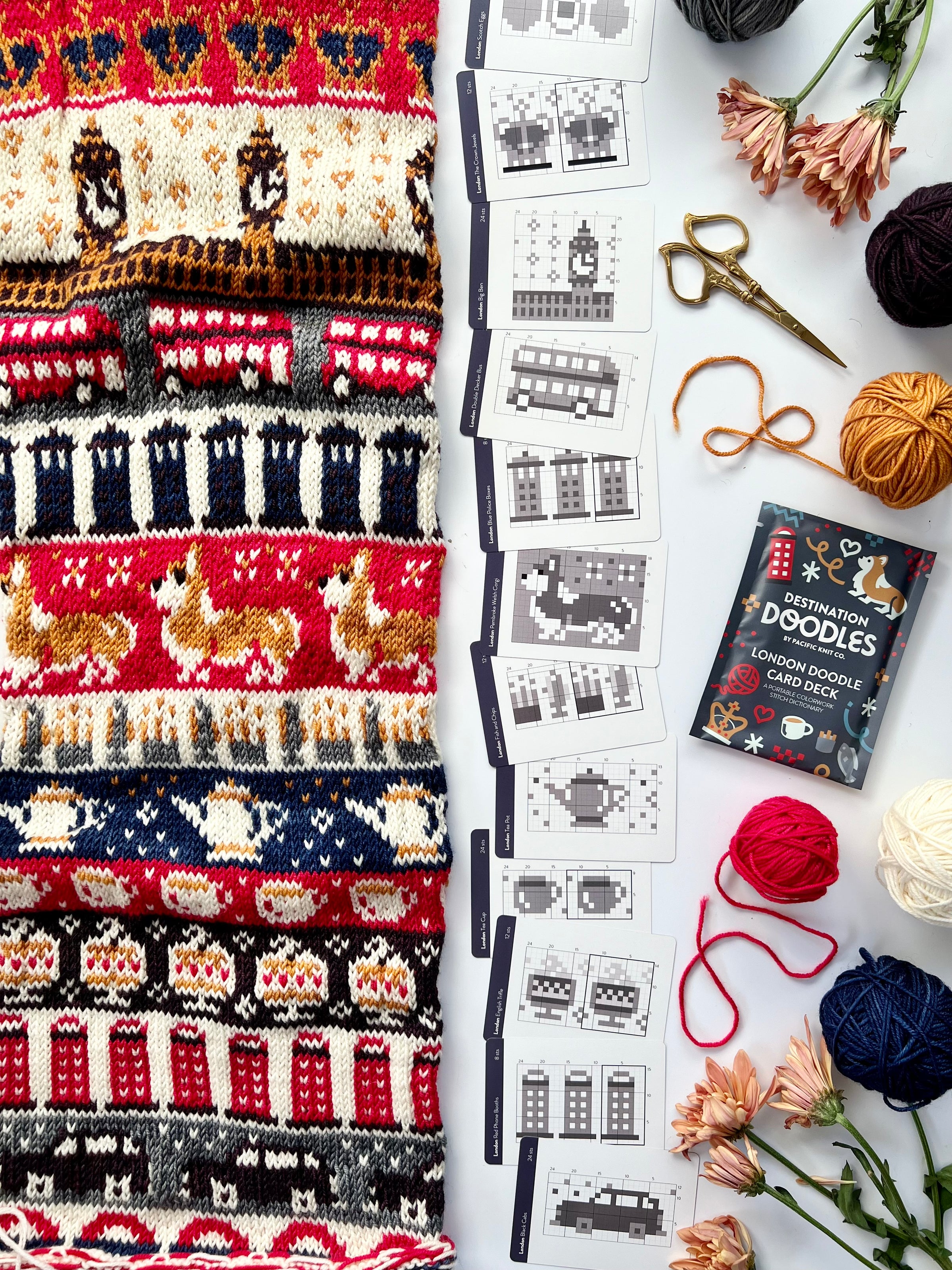 Doodle Card Deck - London (foil pack) | Pacific Knit Co