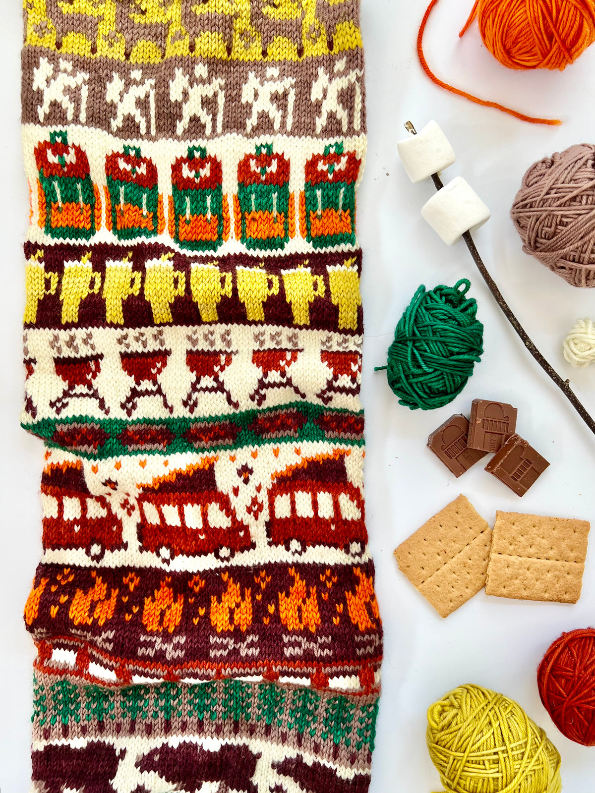 Camping Doodle (Digital Chart Expansion) | Pacific Knit Co. | Pacific ...