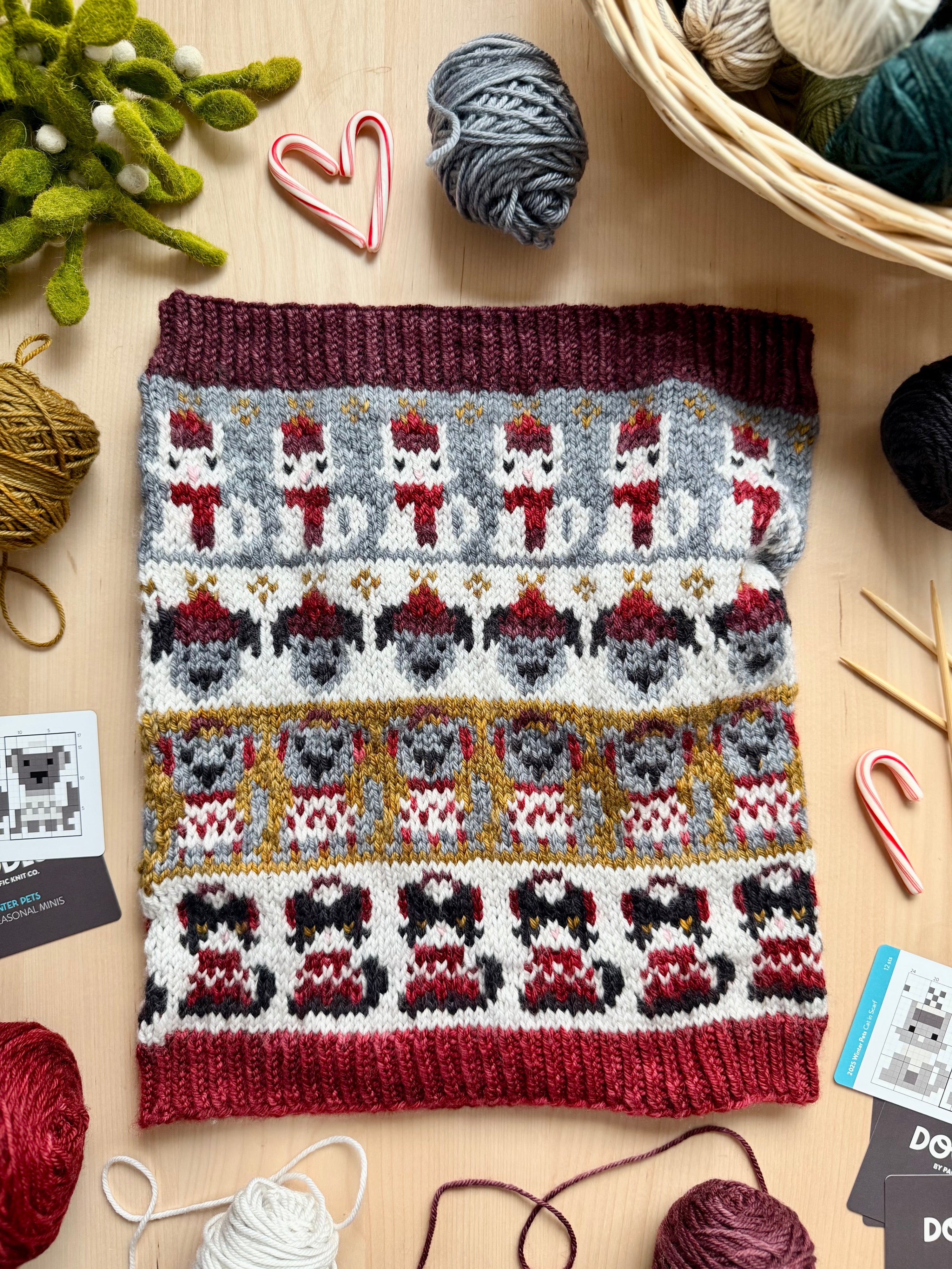 2025 Winter Pets Doodle (Standard Cowl) | Pacific Knit Co